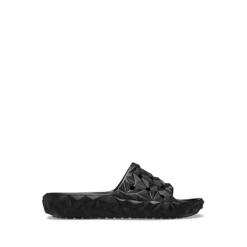 Jual Crocs Classic Geometric Unisex Slide V2 - Black | Shopee Indonesia