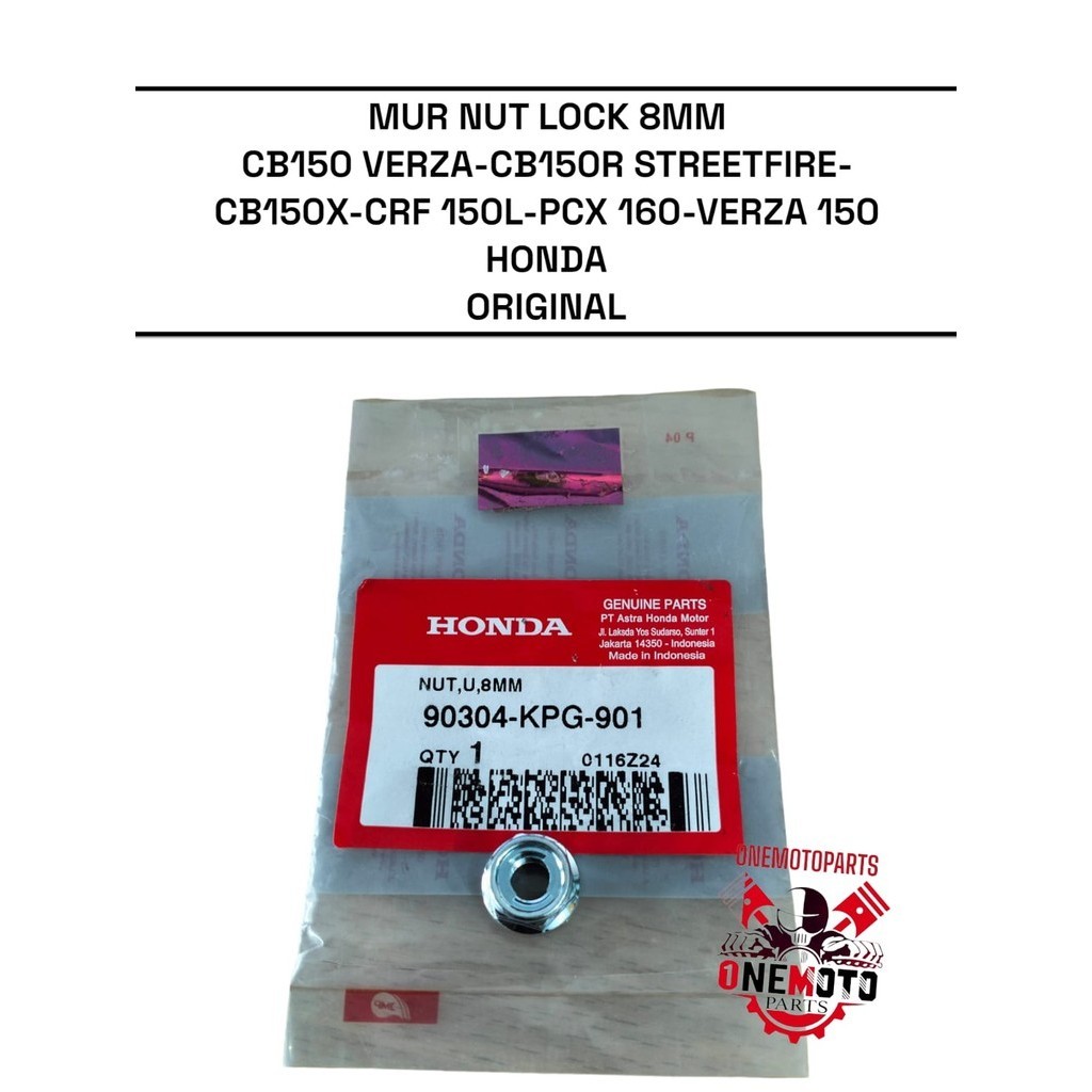 Jual MUR NUT LOCK 8MM CB150 VERZA CB150R CB150X CRF 150L PCX 160 VERZA ...