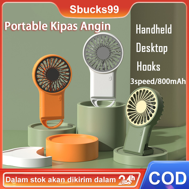 Jual 800mAh Kipas Angin Portable Mini Fan USB Memuatkan Fan Cute ...