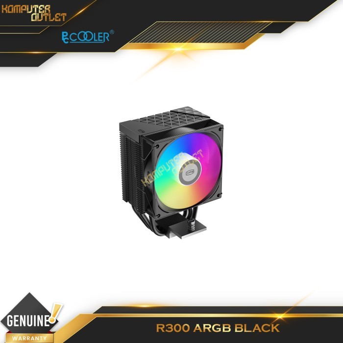 Jual PCCooler R300 ARGB Single Tower Fan | PC Cooler High Performace Air CPU Cooler | Shopee ...