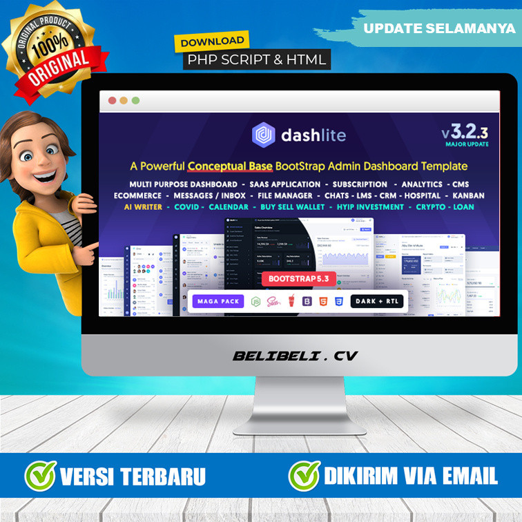 Jual DashLite - Bootstrap 5 Responsive Admin Dashboard Template | Shopee Indonesia