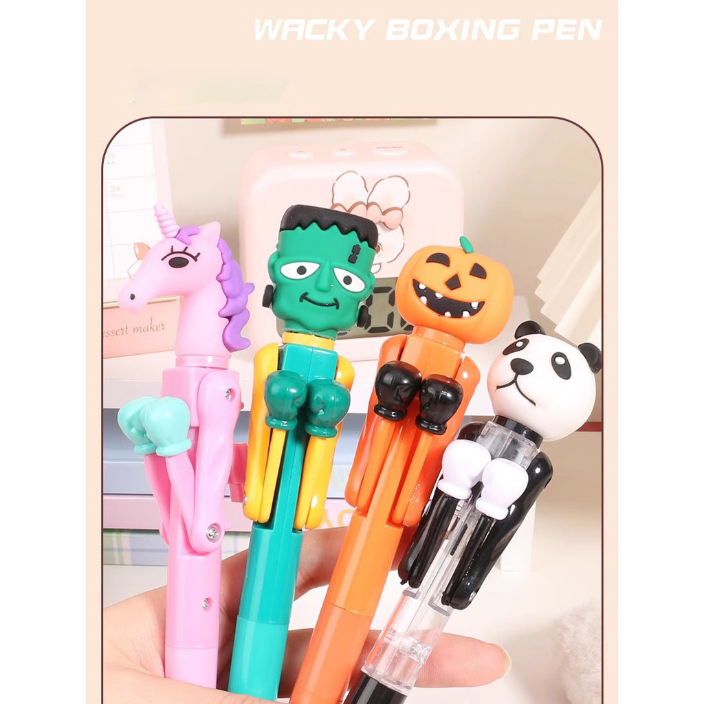 Jual Cartoon Boxing Pen Lightweight Writing Tool Decompression Boxing ...