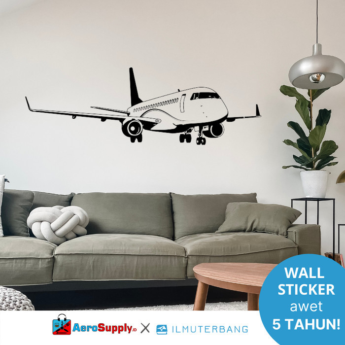 Jual EMBRAER 175 WALL STICKER PREMIUM - Ilmuterbang | Shopee Indonesia