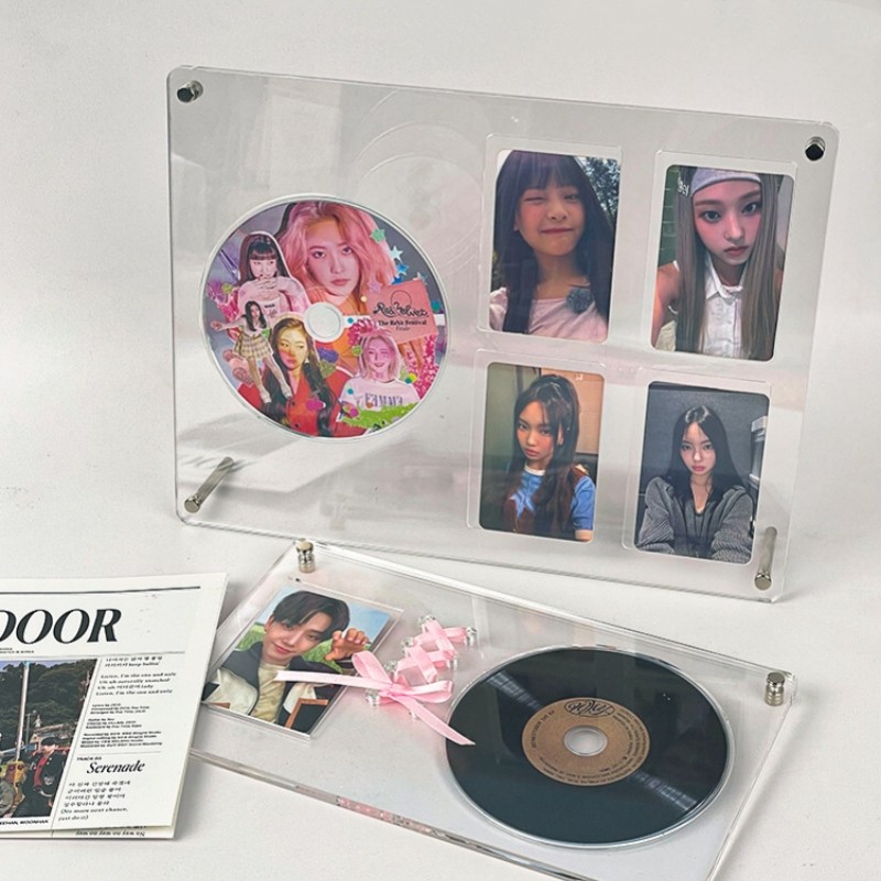 Jual Album Card Display Shelf Cd Picture Frame Acrylic Small Card ...