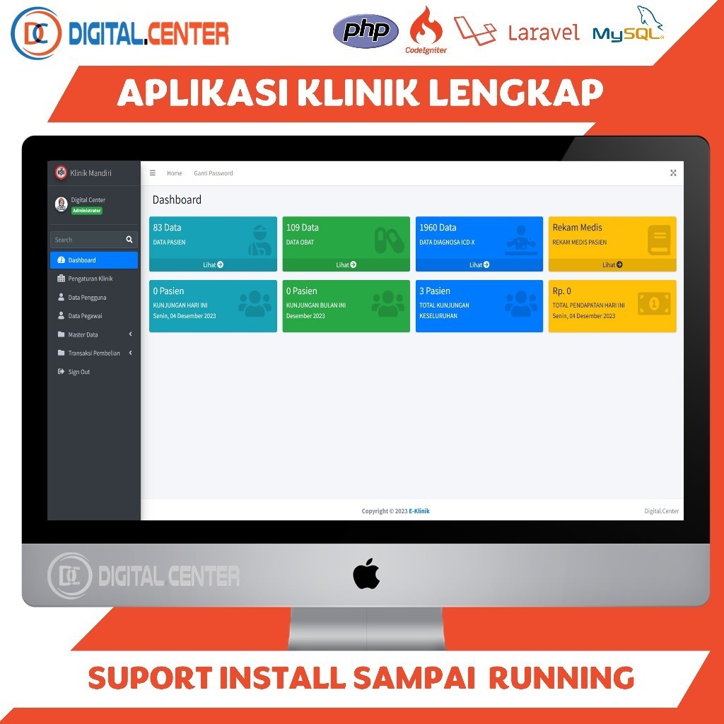 Jual Aplikasi Sistem Informasi Klinik Lengkap Full Fitur | Shopee Indonesia