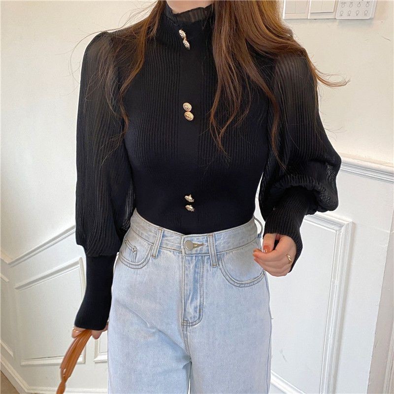 Jual PB005 Atasan Rajut Import Lengan Panjang Mewah dan Elegan Turtleneck Korean Style | Shopee ...