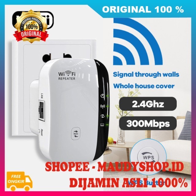 Jual WF Signal Penguat Sinyal Wifi 5G Wireless Repeater Wifi 300Mbps ...