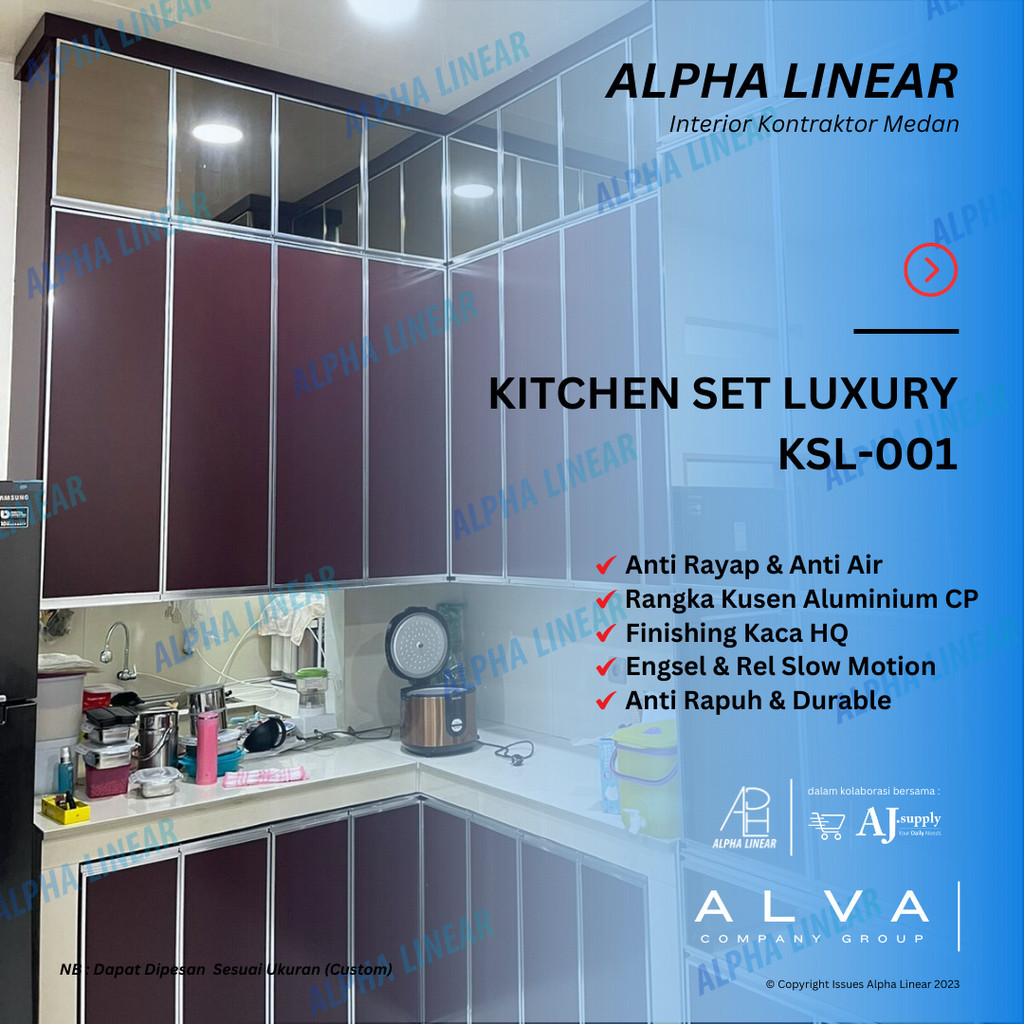 Jual ALVA KITCHEN SET ACP LUXURY - KSL-001 - Tahan Rayap dan Air ...
