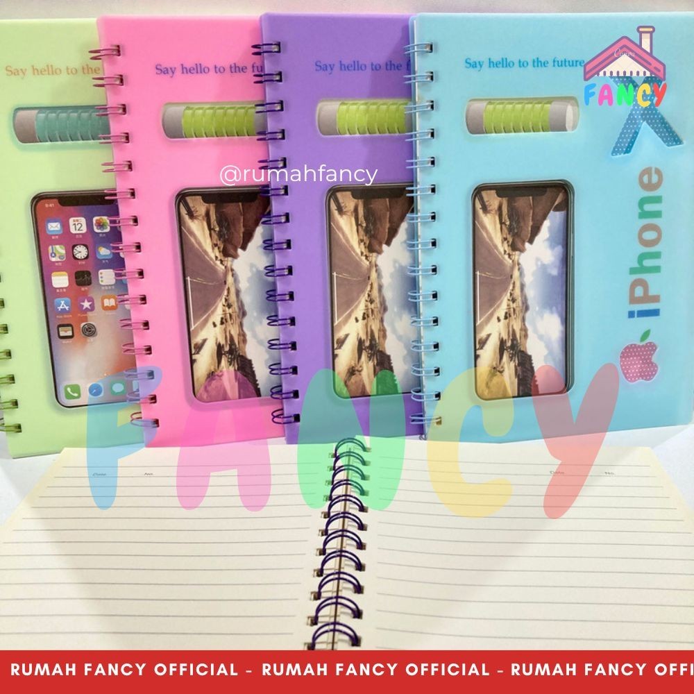 Jual Notebook Buku Spiral A5 Aesthetic TEBAL Warna Pastel / Buku Spiral ...