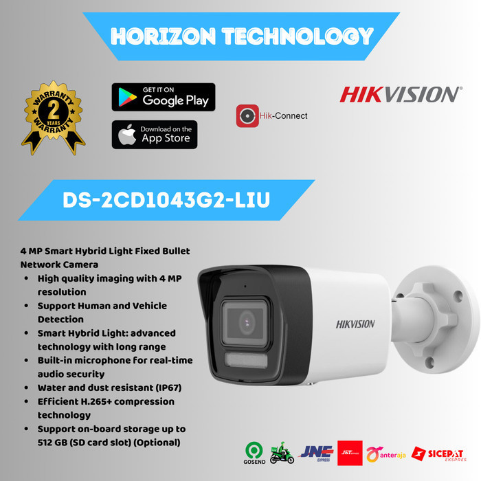 Jual HIKVISION DS-2CD1043G2-LIU 4MP SMART DUAL LIGHT CCTV | Shopee Indonesia