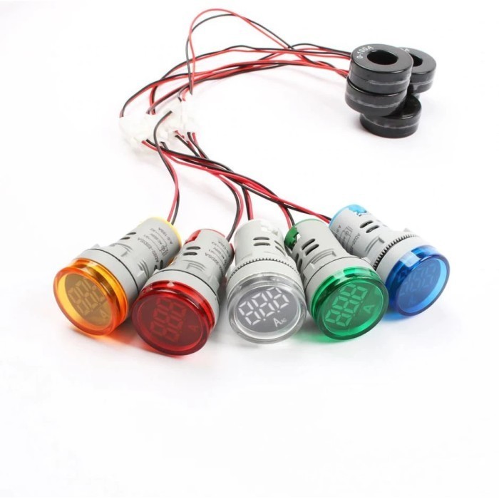 Jual Lampu Pilot 22mm Indikator Amper Meter Digital LED Display Arus ...