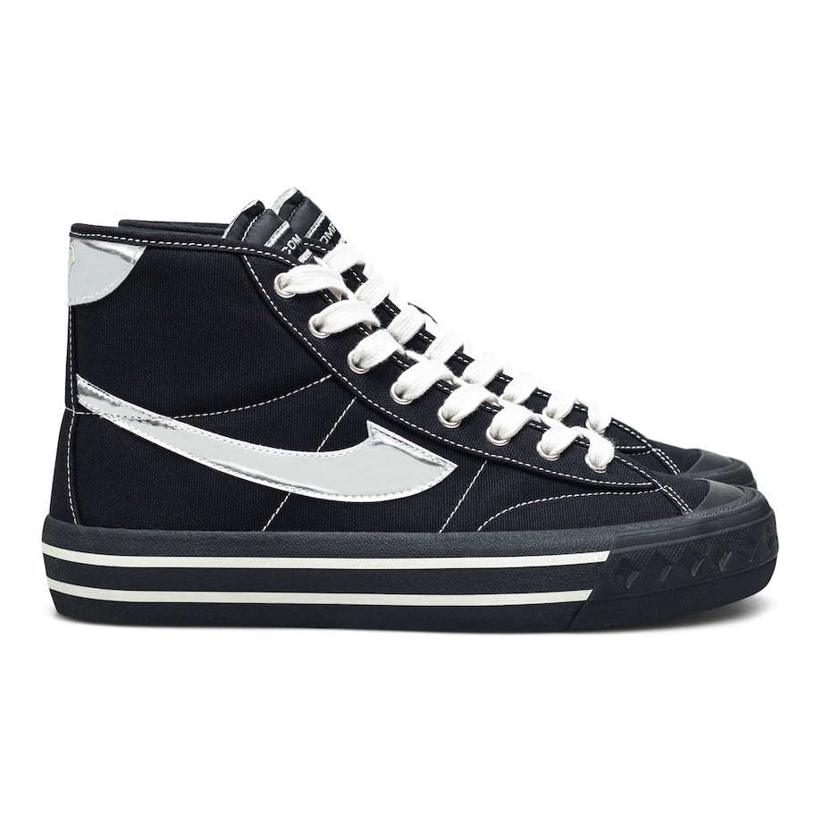 Jual Sepatu Compass Retrograde 25th Hi Decon Double Black Silver ...