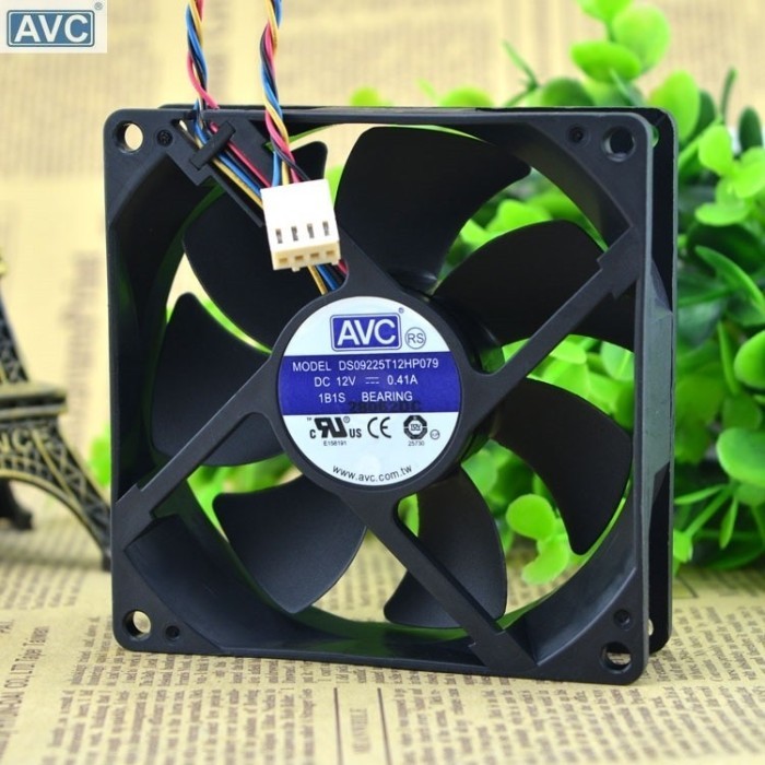 Jual Kipas Fan AVC DS09225T12HP079 9cm 12V 0.41A 4pin | Shopee Indonesia