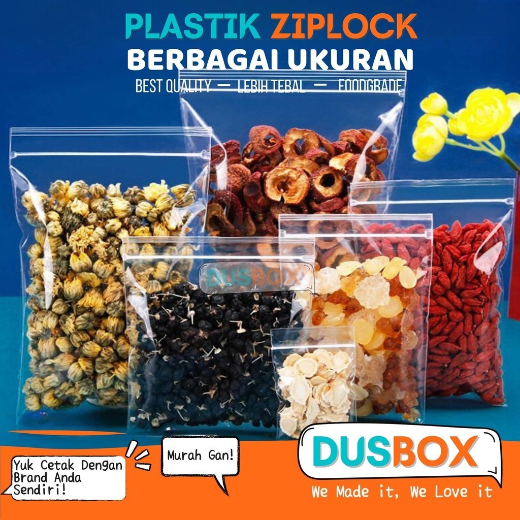 Jual Plastik Ziplock / Plastik Klip Ziplock / Kemasan Ziplock / Plastik ...