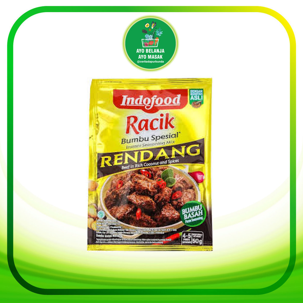 Jual Bumbu Basah INDOFOOD RENDANG kemasan 45 gram | Shopee Indonesia