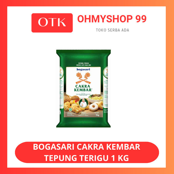 Jual Tepung Terigu Bogasari Cakra Kembar 1kg | Shopee Indonesia