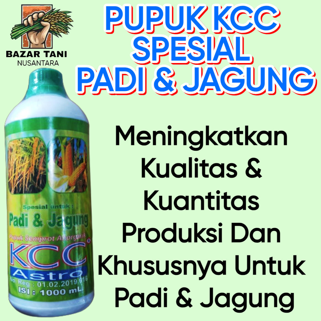 Jual PUPUK kcc spesial padi jagung pupuk semprot an organik 1000 ml amti bule | Shopee Indonesia