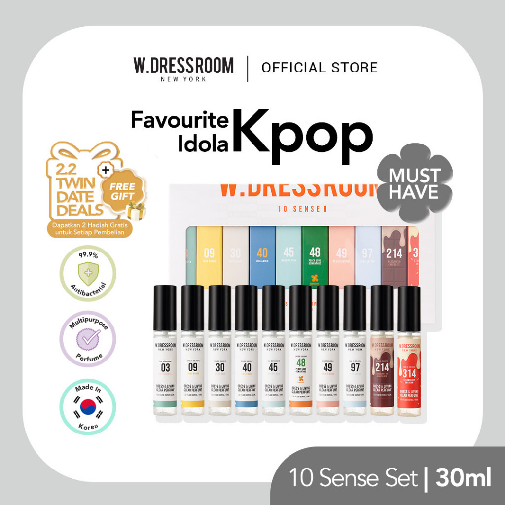 Jual W Dressroom 10 Sense Set Version 2 (Special Edition) 30ml x 10 pcs ...