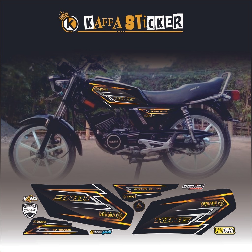 Jual VARIASI POLET Striping RX King Variasi Motor motif gold simple ...