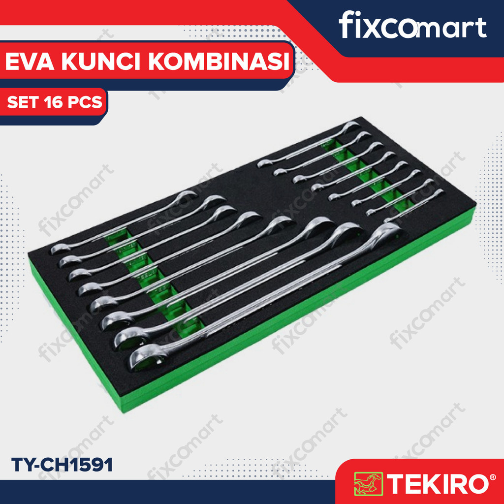 Jual TEKIRO EVA KUNCI KOMBINASI SET 16 PCS | Shopee Indonesia