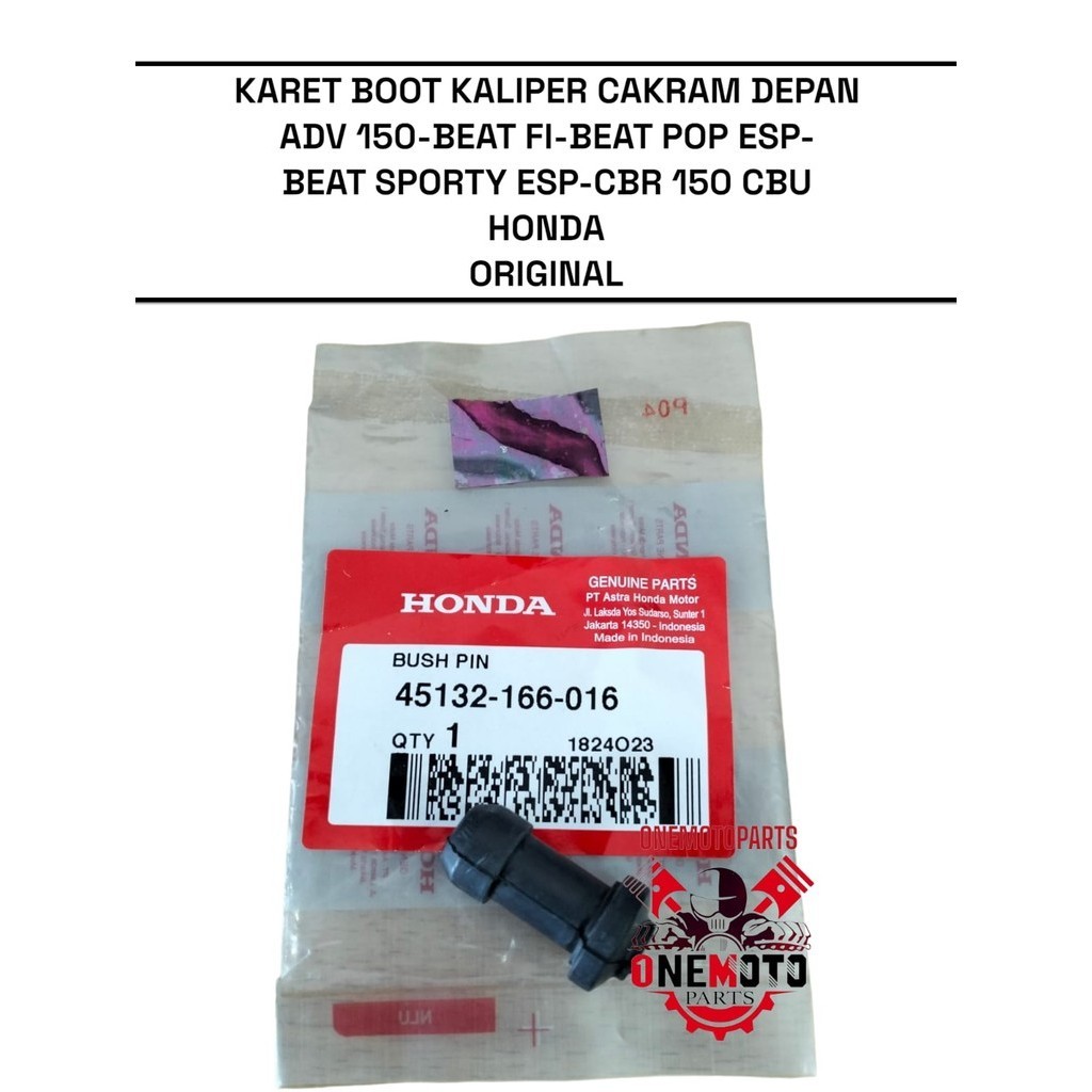 Jual BUSH PIN KARET BOOT KALIPER CAKRAM DEPAN ADV 150 BEAT CBR 150 ...