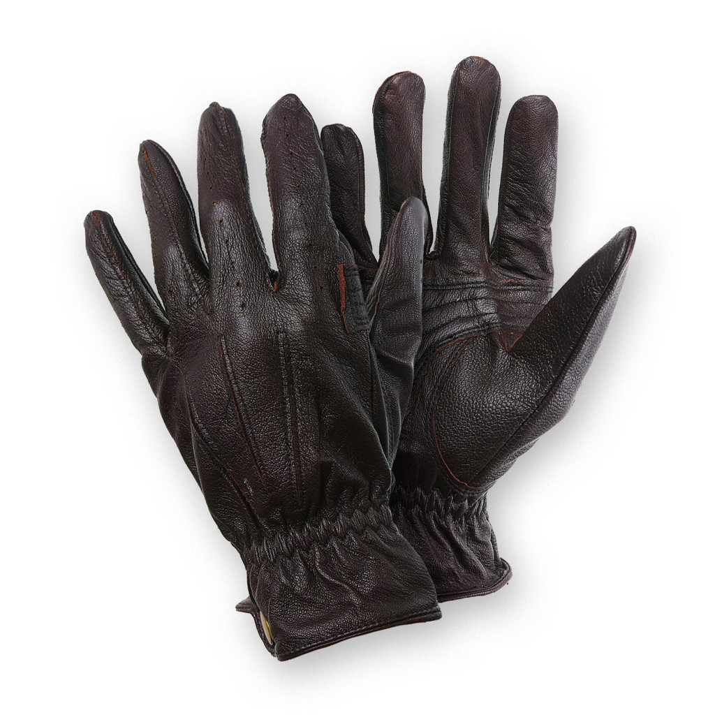 Jual Howard Smith HSG-001 Leather Gloves Sarung Tangan Motor - Maroon ...