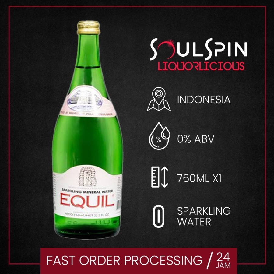 Jual Equil Sparkling Mineral Water 760ml ( Khusus Instan - Only Instant Delivery ) | Shopee ...