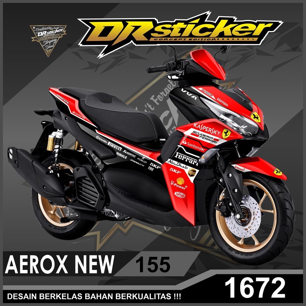 Jual Stiker Costum Decal Aerox 155 full body Lis Variasi Motor Aerox ...