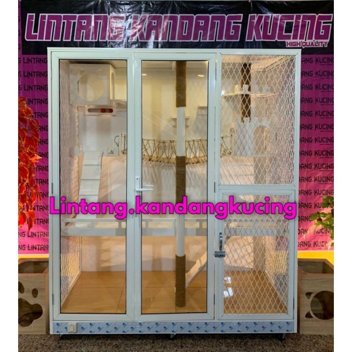 Jual Kandang Kucing Besar Minimalis Kandang Kucing Aluminium Kandang ...