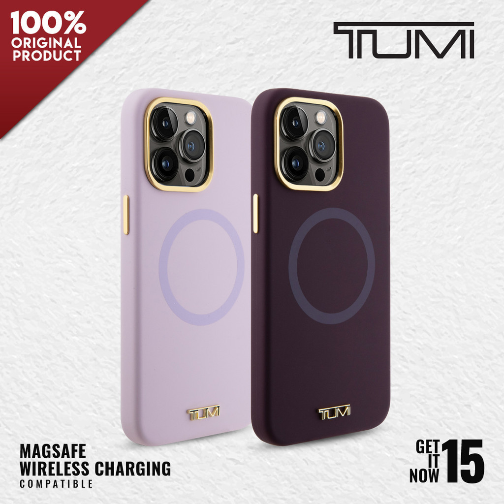 Jual Case iPhone 15 Pro / Pro Max TUMI Magsafe Silicone Metal Logo | Shopee Indonesia