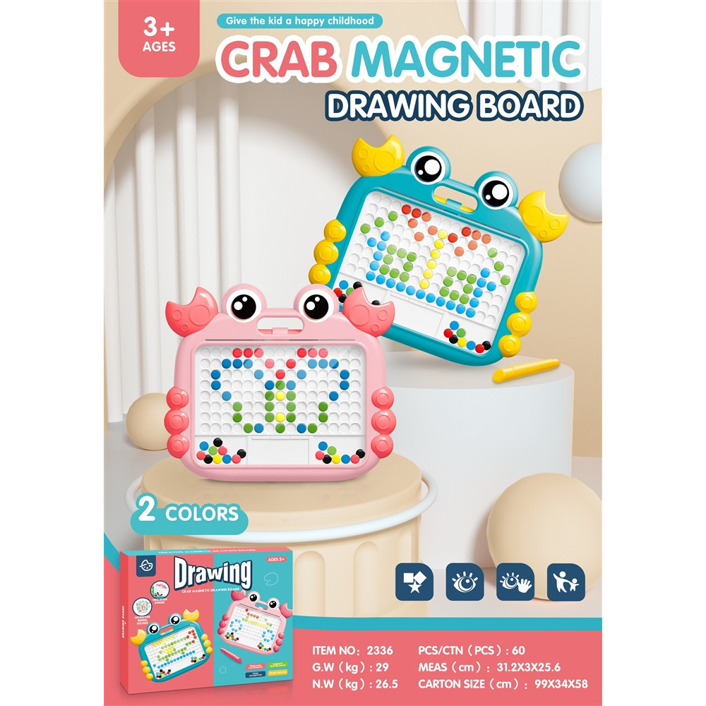 Jual Mainan Anak Papan Magnet / Magnetic Board Drawing / Papan Manik ...