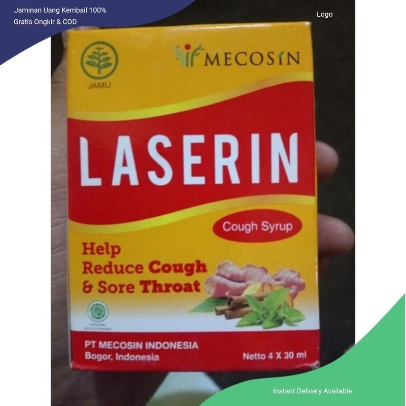 Jual LASERIN 30 ML PER PACK ISI 4 BOTOL SYRUP OBAT BATUK || bayu dlogok ...