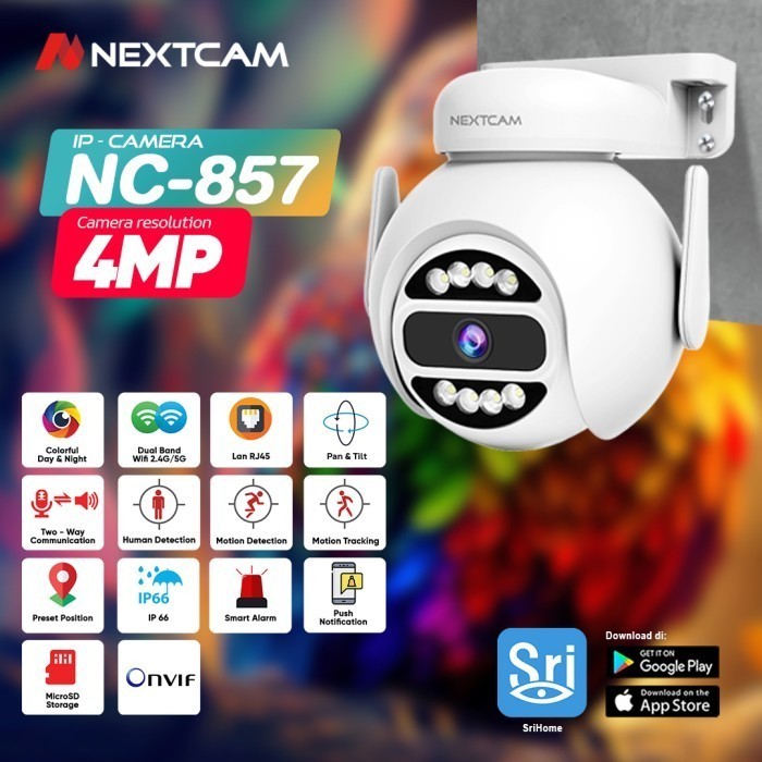 Jual Nextcam Kamera cctv Wireless Wifi Outdoor 4MP Colorful Tetap warna ...