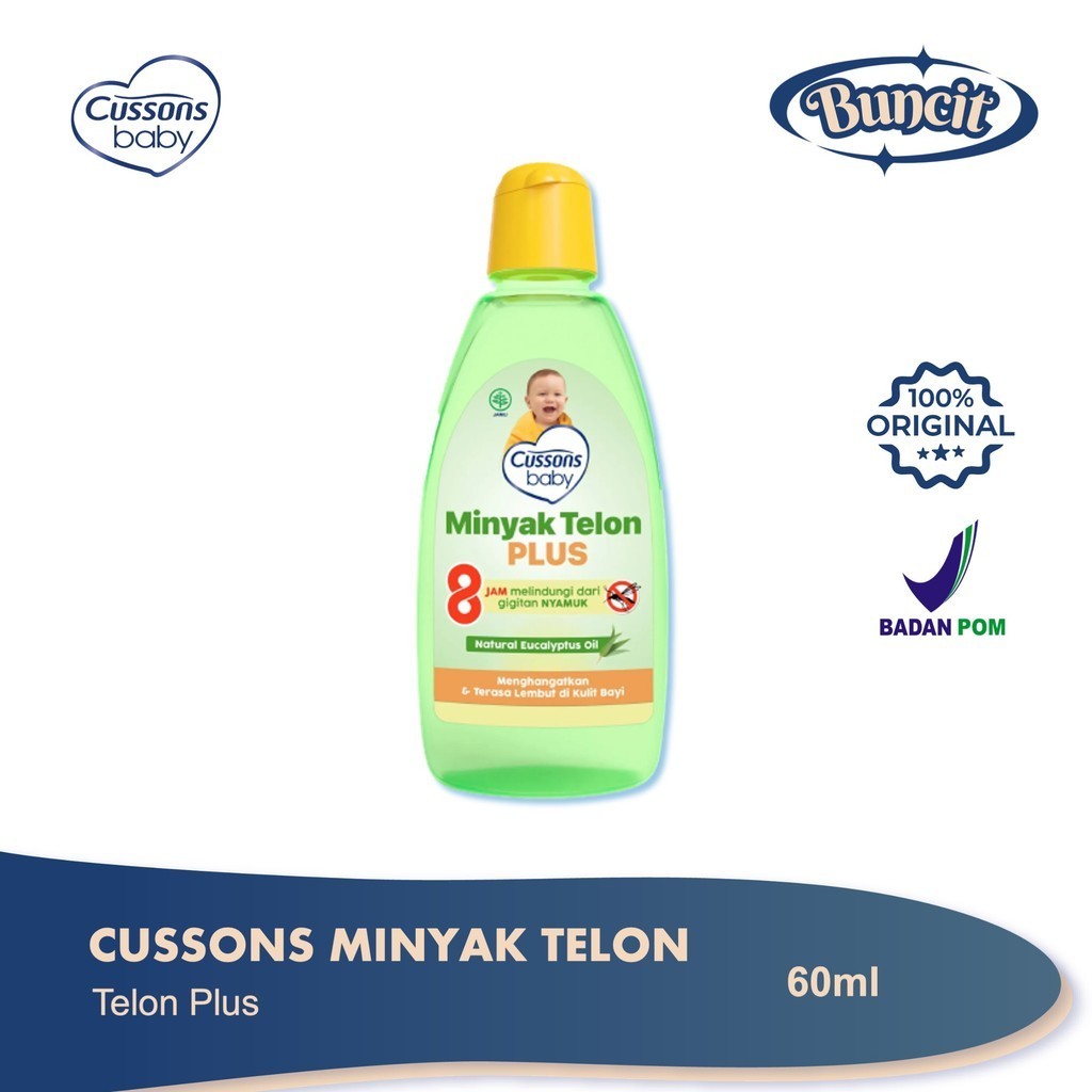 Jual Cussons Baby Telon Oil Plus 60ml | Cussons Minyak Telon Bayi ...