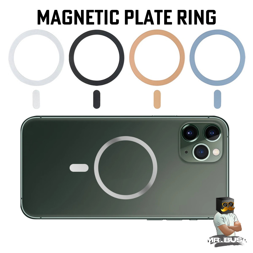 Jual Magnetic Magsafe Wireless Ring Adapter Sticker Untnk iphone8-11 ...