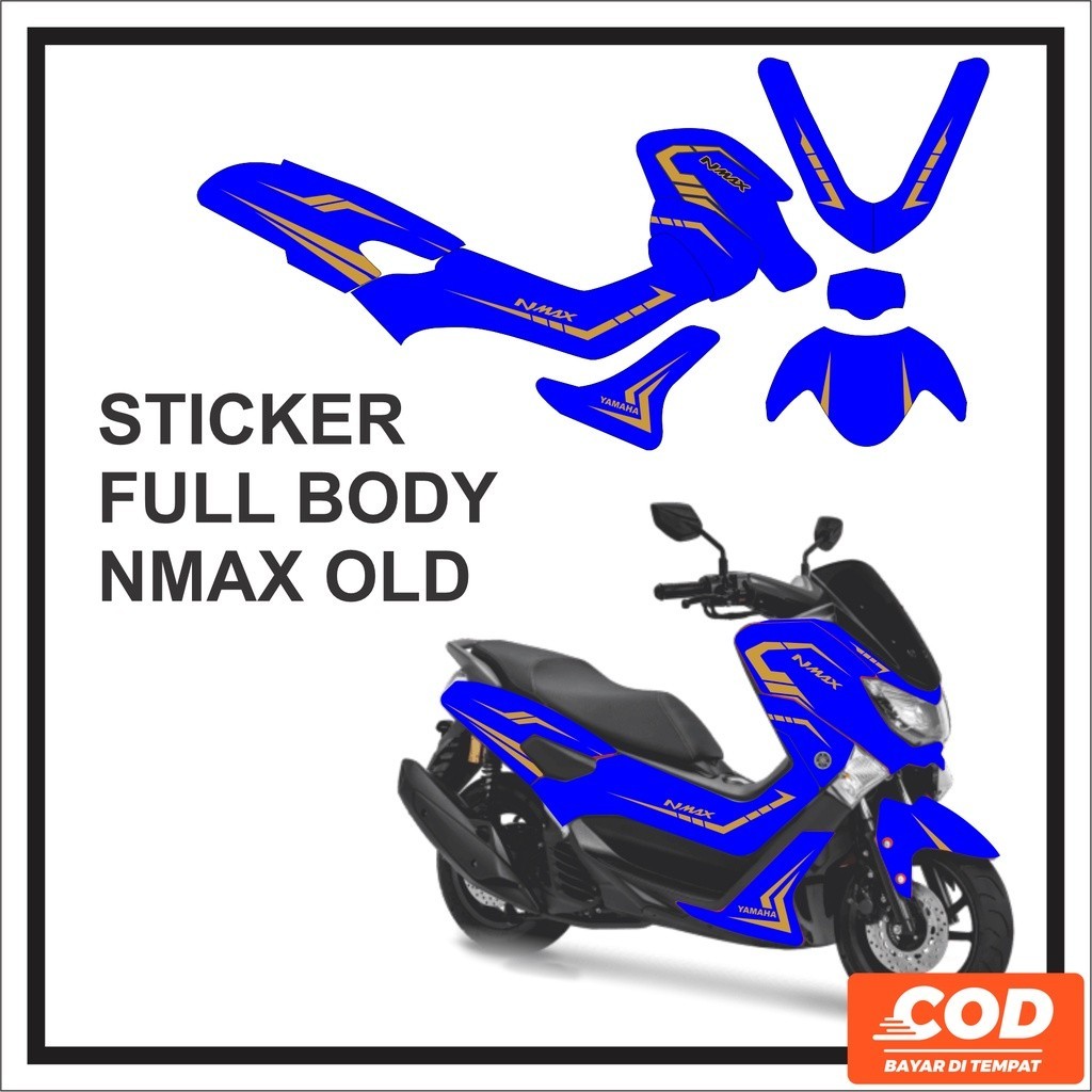 Jual Stiker Decal Motor YAMAHA NMAX OLD Full Body NMAX Lama Motif Garis ...