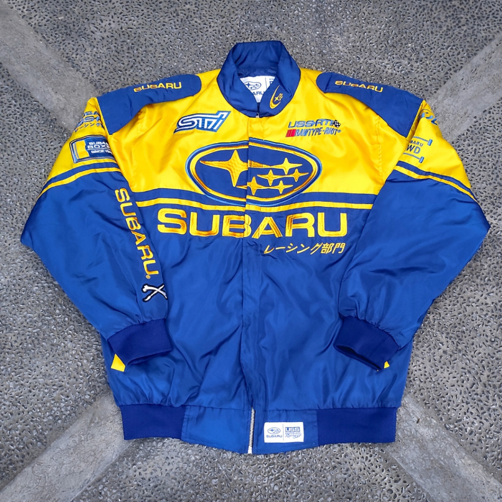 Jual Jaket vintage hoodie varsity crewneck second Nascar Racing Subaru ...