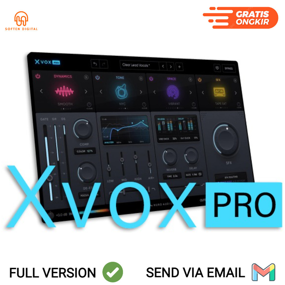 Jual Nuro Audio - Xvox Pro VST Plugin with 6 plugins to optimize your workflow | Shopee Indonesia