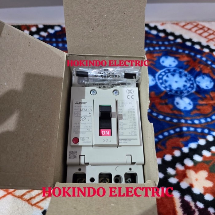 Jual MCCB MITSUBISHI NF63-CV 3P 32A 10KA NO-FUSE BREAKER MITSUBISHI ASLI | Shopee Indonesia