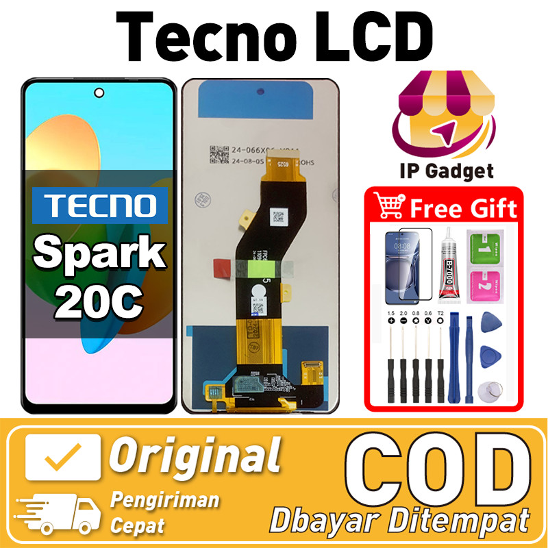 Jual Original LCD TECNO SPARK 20C FULLSET GIFTS asli Layar hp touchscreen Sentuh Versi Tinggi ...