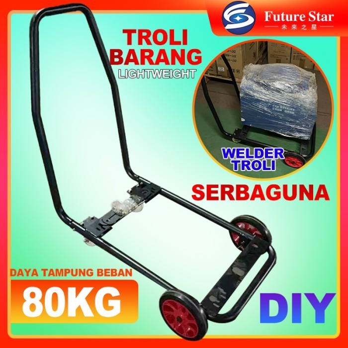 Jual Troli Barang Besi Lori Lorry Serbaguna Trolly Ringan Bagasi Lift ...