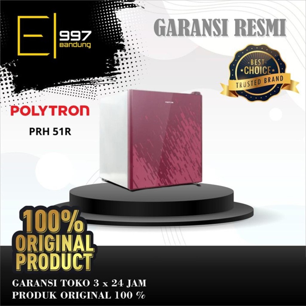Jual POLYTRON KULKAS MINI PORTABLE PRH 51R / PRH 51 R / PRH51 R , 50 L ...