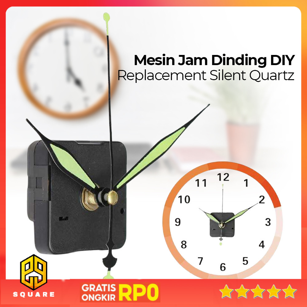 Jual Mesin Jam Dinding DIY Replacement Silent Movement Quartz Clock ...