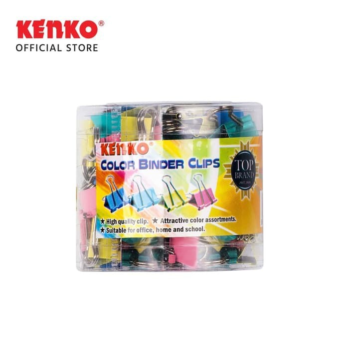 Jual Color Binder Clips Kenko No 107 - 40 Pcs | Shopee Indonesia
