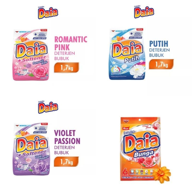 Jual DAIA DETERGENT BUBUK 1.6kg | Shopee Indonesia