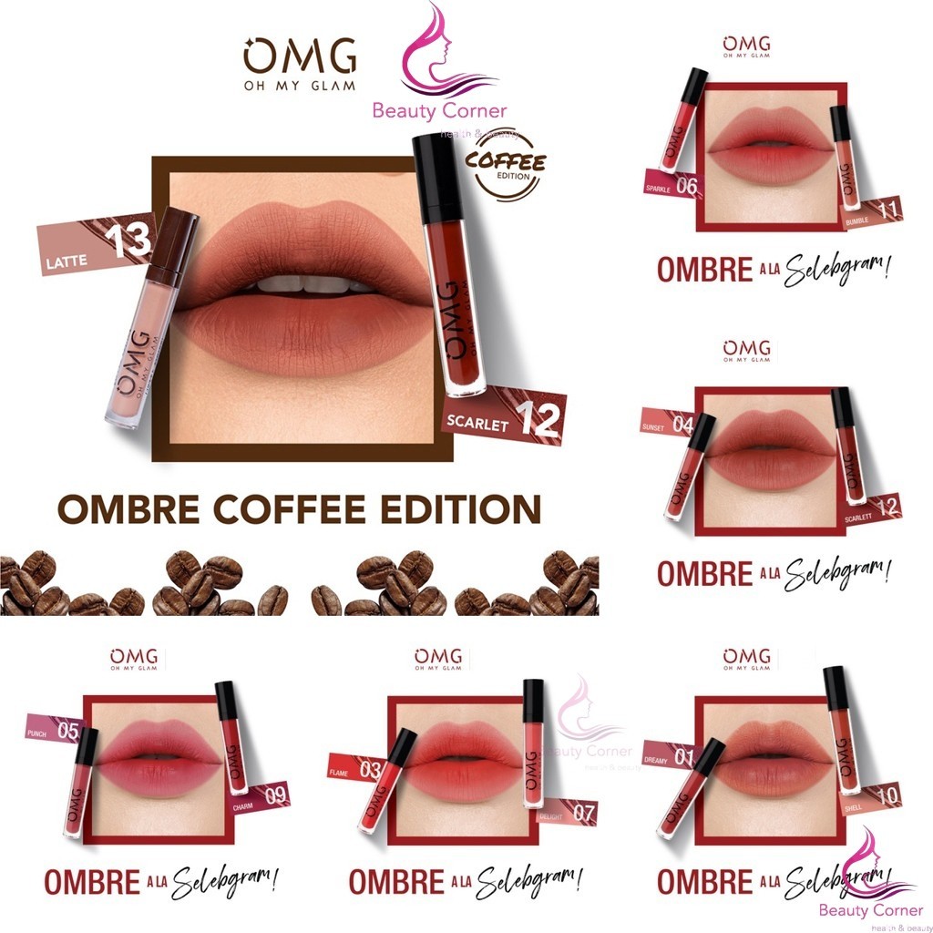 Jual *BCkosmetic* PAKET OMBRE LIPS OMG | Lipcream OMG Ombre Coffee ...