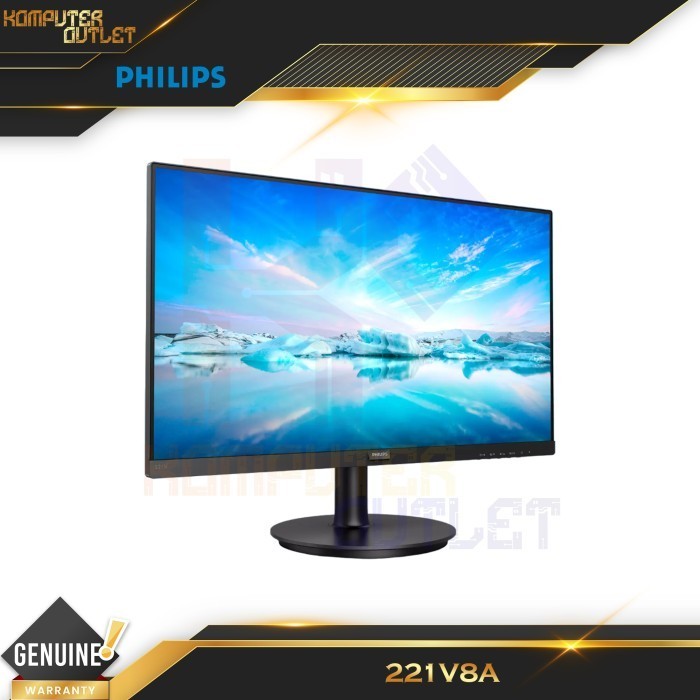 Jual Philips 22" 221V8A VA Panel 4ms 75Hz Speaker 21.5" Full HD Monitor Led | Shopee Indonesia
