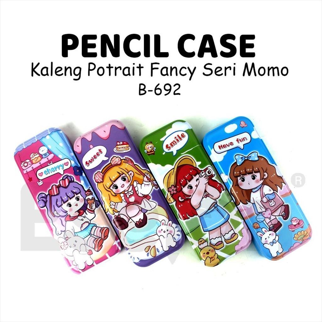Jual Kotak Pensil Kaleng MOMO B-698 / Tempat Pensil Kaleng Fancy MOMO ...