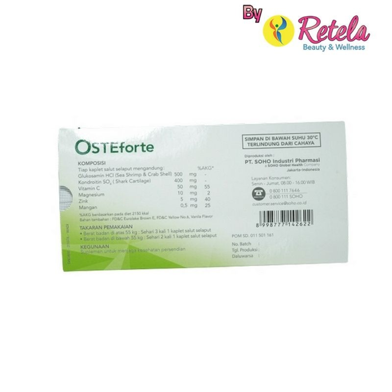 Jual OSTE FORTE TAB 1 STRIP 6 TABLET | Shopee Indonesia