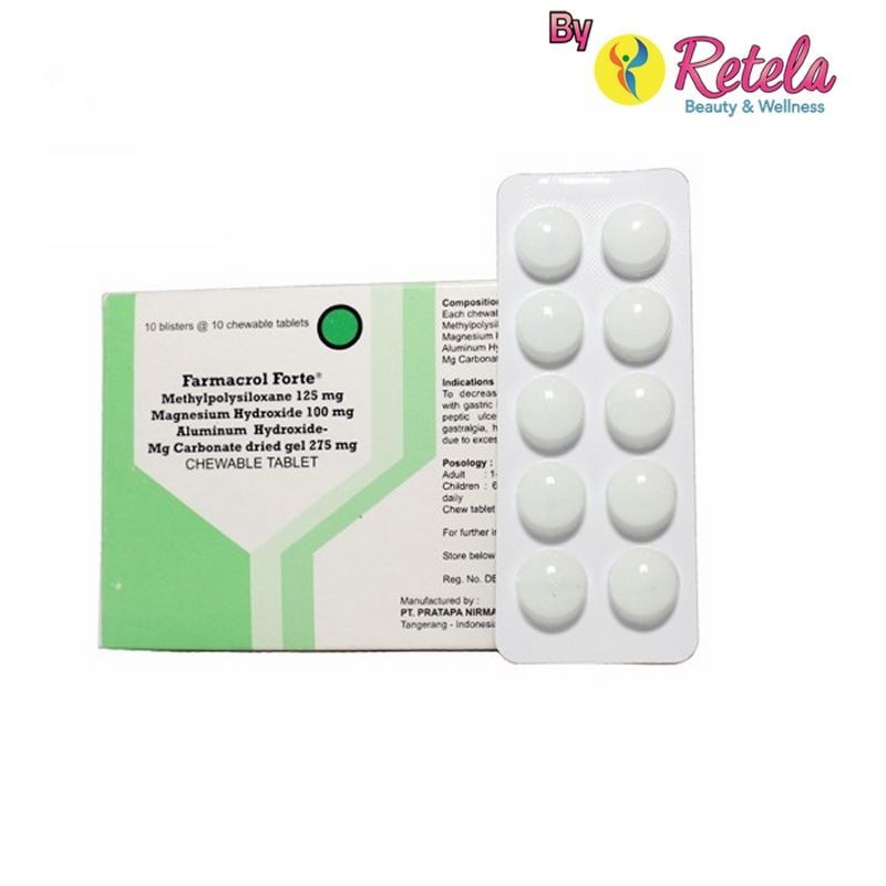 Jual Farmacrol Forte Chew 1 Strip 10 Tablet | Shopee Indonesia